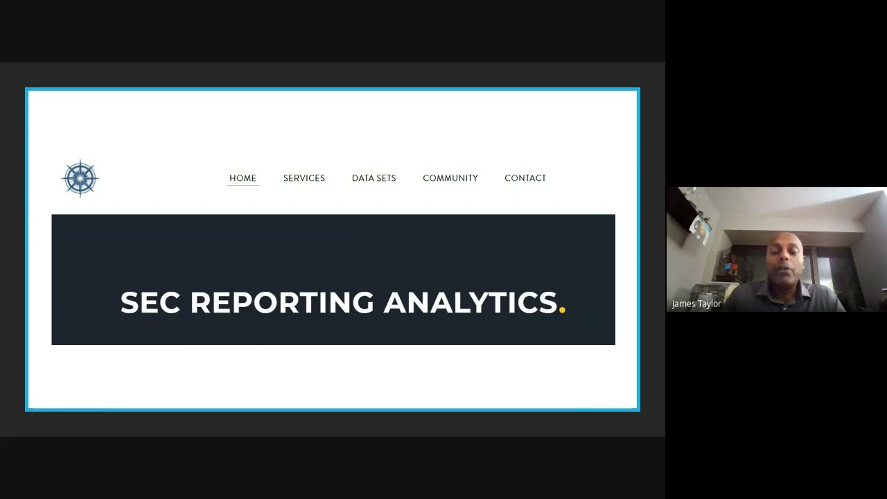 SEC Reporting Analytics - Intro & Overview
