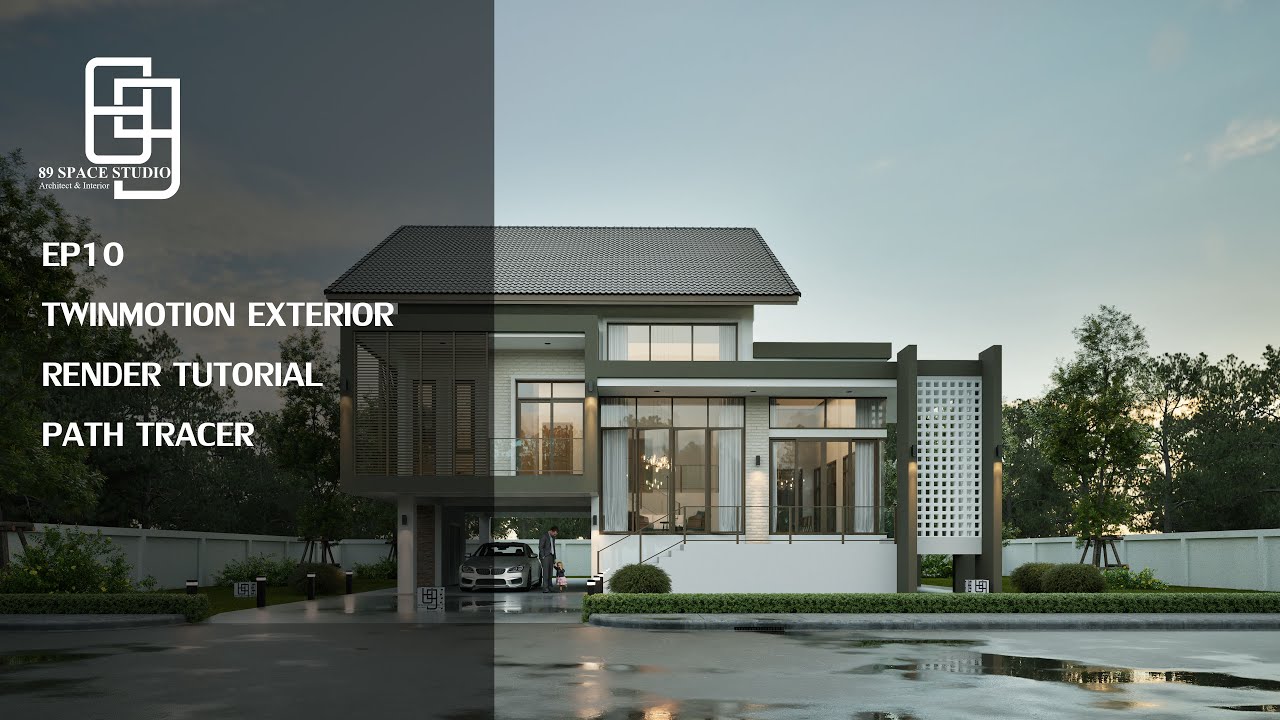 EP10 twinmotion exterior render tutorial
