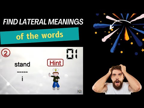 Find Out lateral meanings of the words, Puzzle Quiz, IQ Riddles