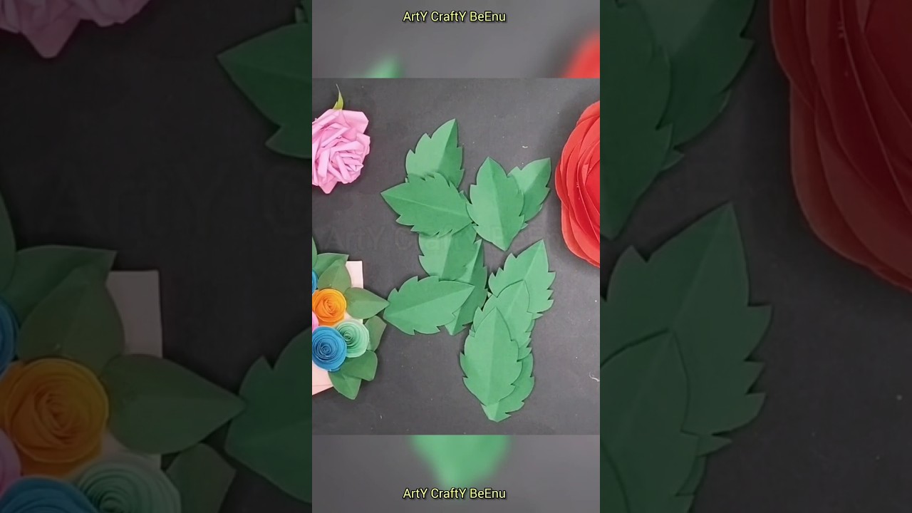 Quick Leaves cutting  | DIY Paper leaf craft | Tips to cut Perfect leaf making  | Simple Tutorial
