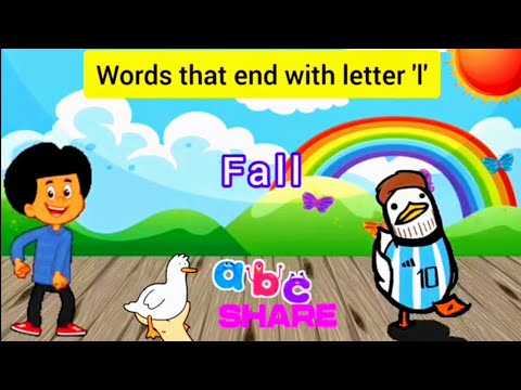 Fun With English: Words That End With Letter 'l'