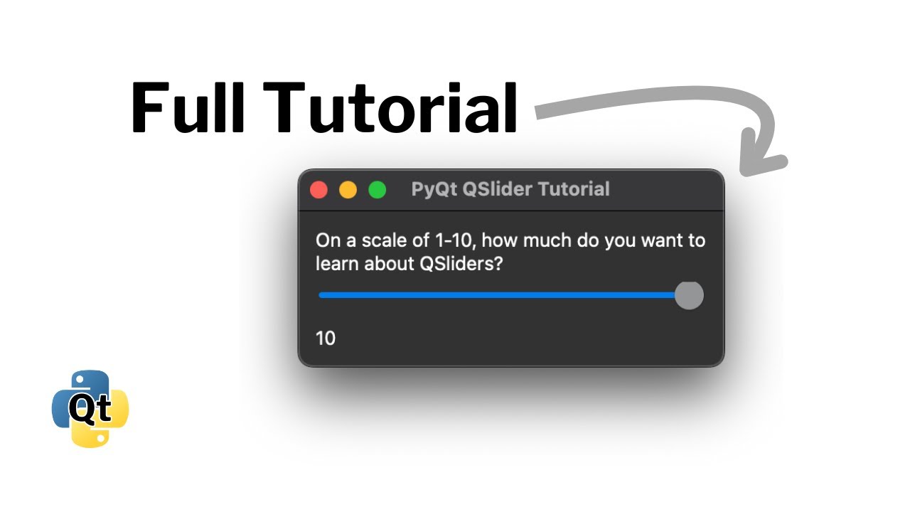 QSlider Basics: PyQT Essentials
