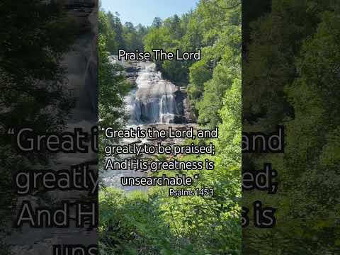 psalms 145:3 #worship #GOD #faith #spiritual  #inspiration #nature #waterfall #motivational #shorts