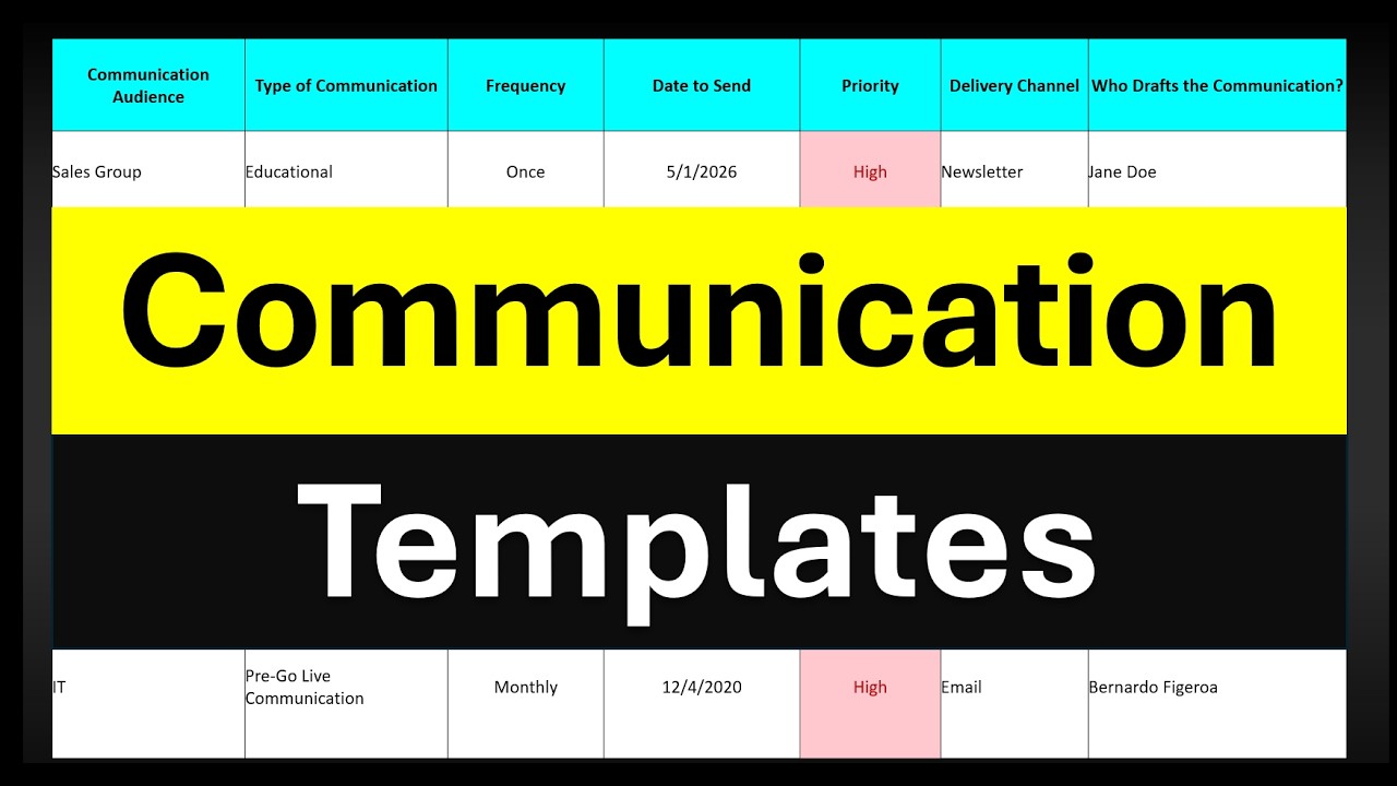 Best Change Management Communications Plan and Template for Your Project