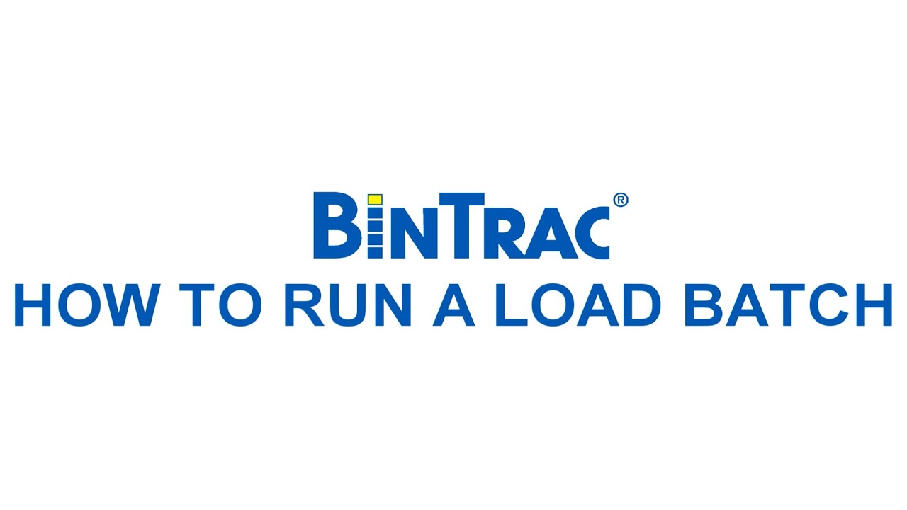 Batching Control Instructions: Load Batch