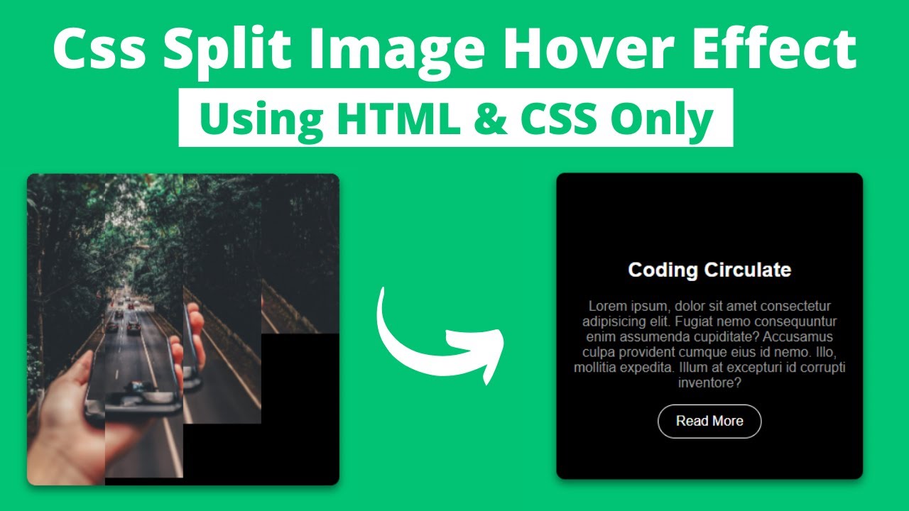 Split Image Hover Effect || Image Hover Effect in CSS