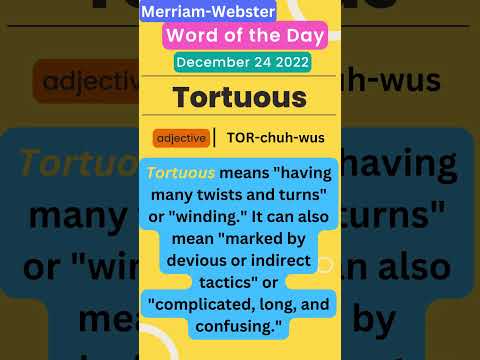 Word of the day TORTUOUS #shorts