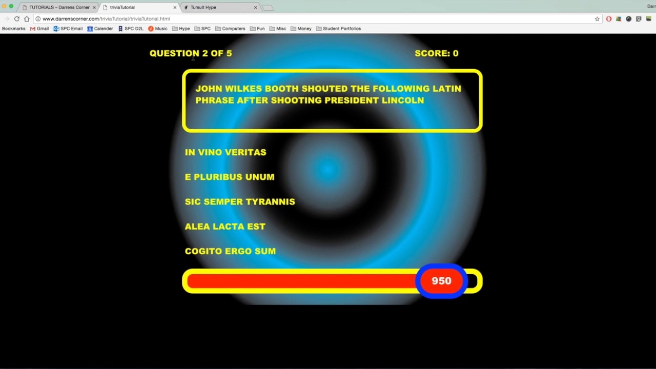 Trivia Game Tutorial - Introduction