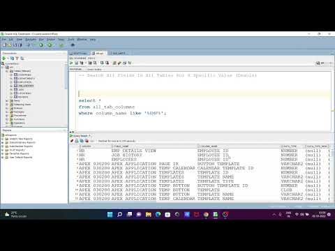 Search All Fields in all tables for a specific value in Oracle