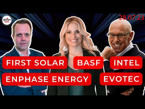 Enphase Energy, Evotec, First Solar, Deutschen Bank, Intel, Chevron, BASF, EON, VW, Crocs, Roche