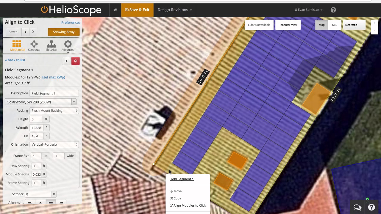 Align Modules Within a Field Segment