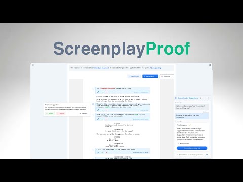 Introducing ScreenplayProof