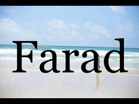 How To Pronounce Farad๐๐๐๐๐๐Pronunciation Of Farad