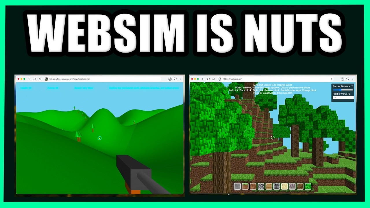 From Idea to Multiplayer Game in 10 minutes with WebSim