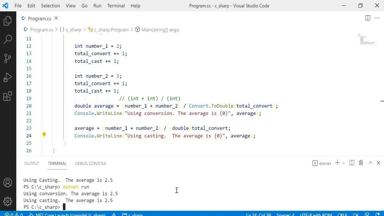 Can a float be cast into an int in C#? – CrossPointe