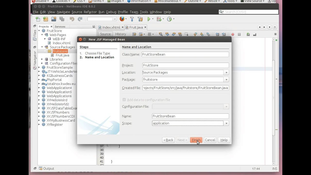JavaEE JSF display data with datatable