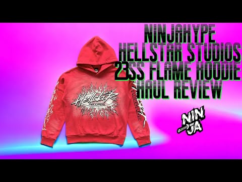 Hellstar Studios 23SS Flame Red Hoodie Haul Review from Ninjahype.co #pandabuy #haul #dhgate