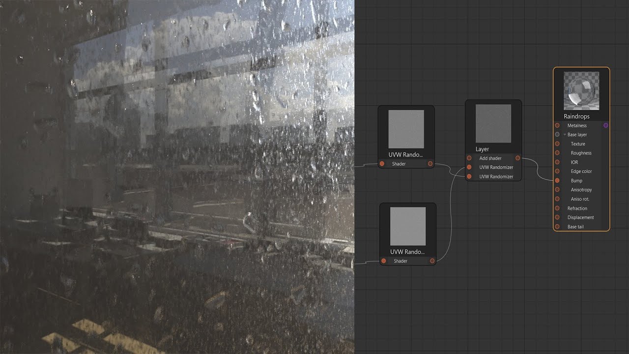 Raindrops with Corona Render - Tutorials - Blog - C4Dzone