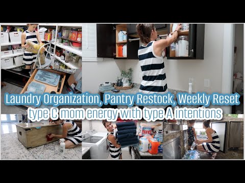 Ultimate House Reset | Laundry Room Organizing, Pantry Clean Up, Easy Dinner + Dreaming Summer Vibes
