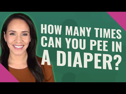 How many times can you pee in a diaper?