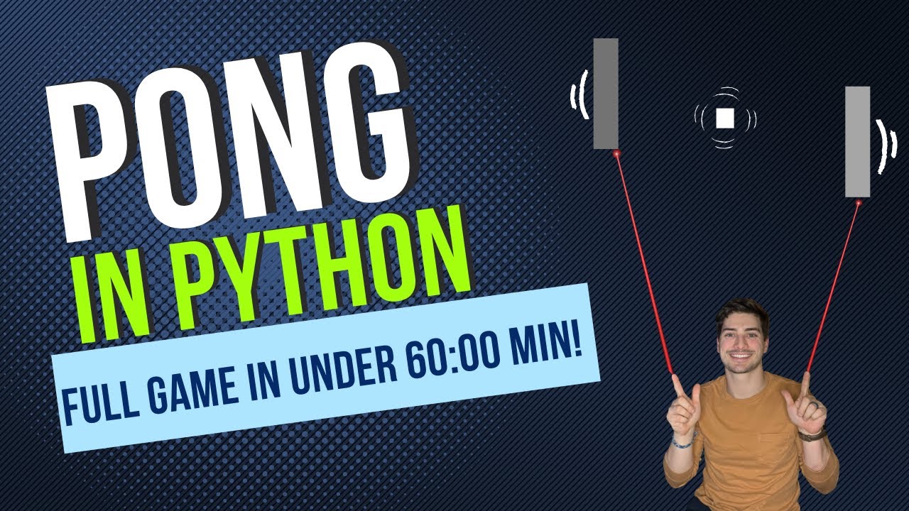 How to Code Classic PONG in Python and Pygame! FULL GAME BUILT IN UNDER AN HOUR!