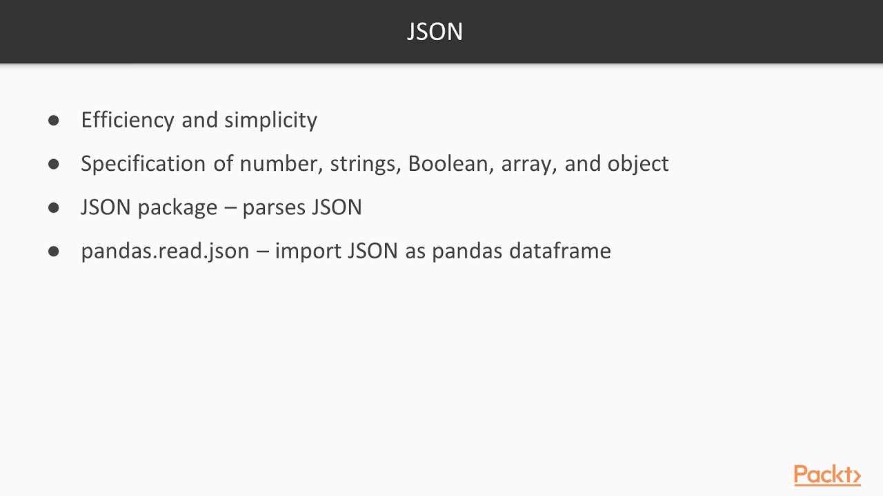 Python Data Visualization with Matplotlib 2.x : Typical API Data Formats | packtpub.com