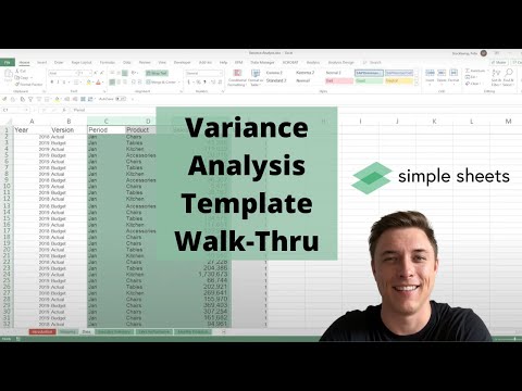 Variance Analysis (Budget vs. Actuals) Excel & Google Sheets Template Video Tutorial