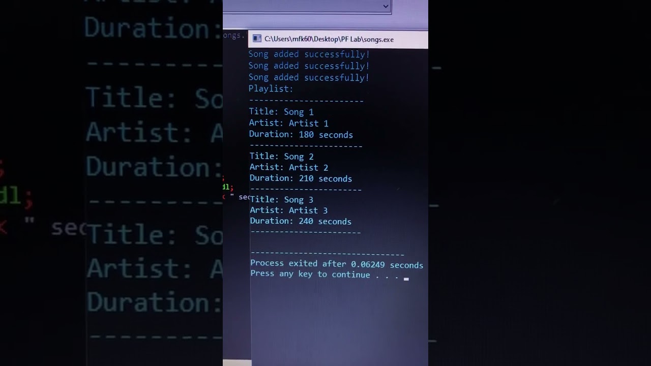 song duration c++ #coding #cpp #code #codemasters #codinglife #codingninja #coderstokyo #coders