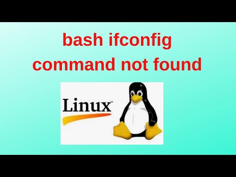 bash ifconfig command not found