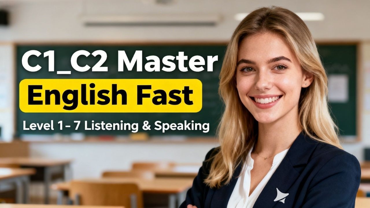C1_C2 Master English Fast | Level 1–7 Listening & Speaking Practice (Intermediate) | Episode 02