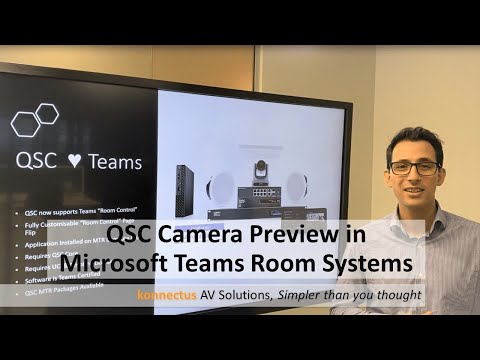 QSC Camera Preview in Microsoft Teams Room Systems