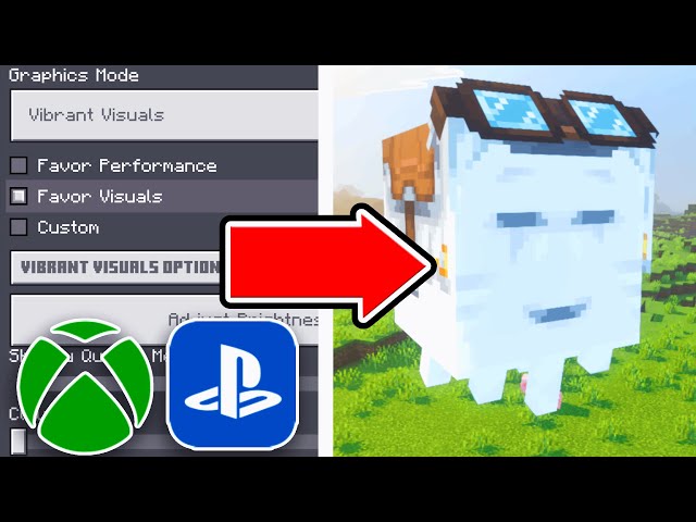How to use Vibrant Visuals shader in Minecraft PlayStation