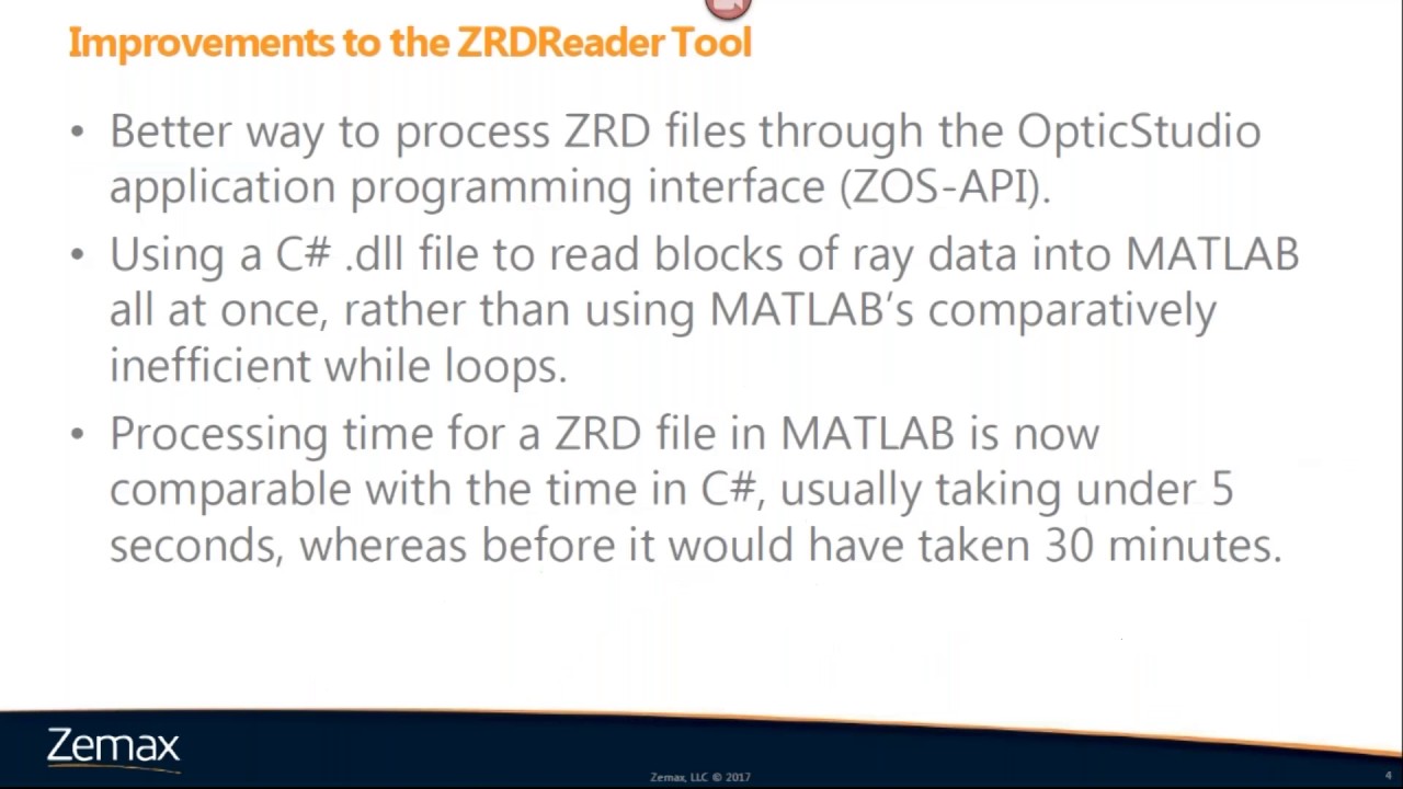 Accessing the Ray Database with the ZOS-API using MATLAB