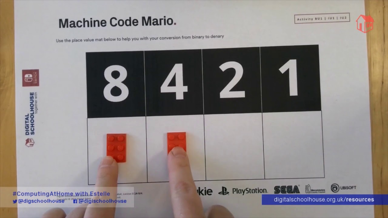 Machine Code Mario, Part 1 - Live workshop - Computing at home with Digital Schoolhouse