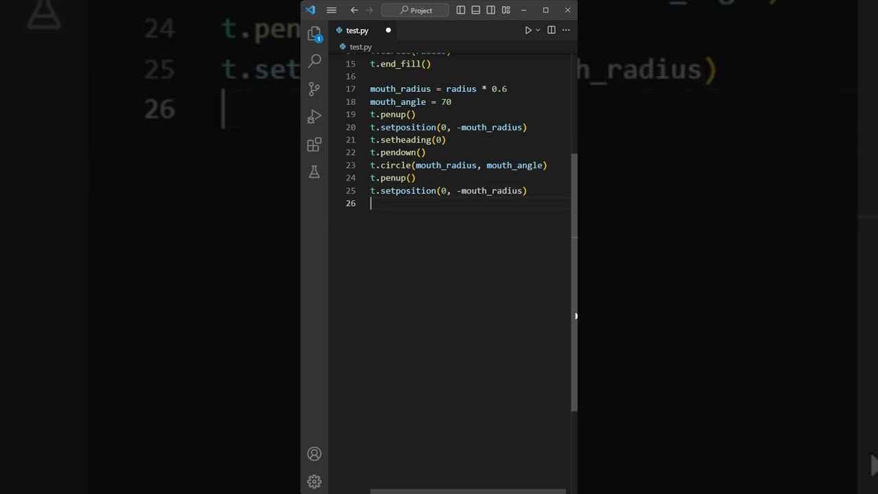How to Draw Smiley Face In Python Turtle 014 #python #pythontutorial #pythonprojects #smileyface