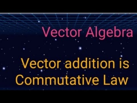 Vector Addition is commutative law