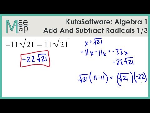 Adding And Subtracting Radicals Part 1 – Easy Peasy All-in-One High School
