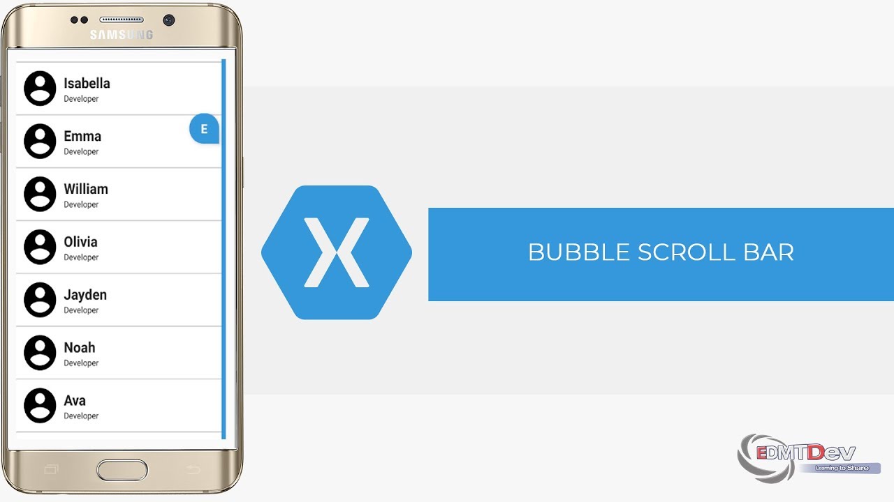 Xamarin Android Tutorial - Bubble Scroll Bar