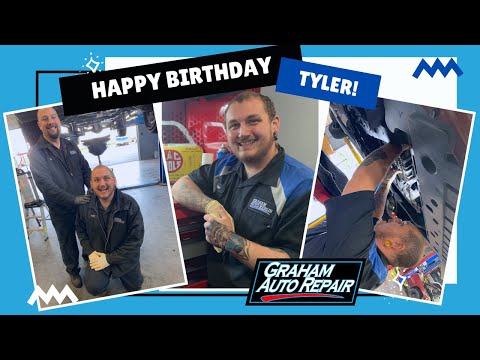 Celebrating Tyler's Birthday at Graham Auto Repair in Graham, WA | April 2022