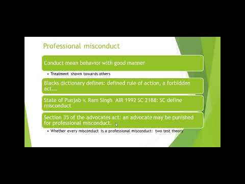 Professional Misconduct DC