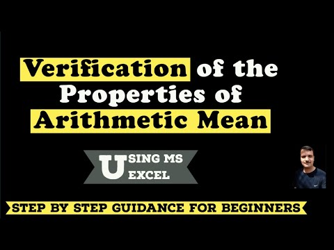 Properties of the Arithmetic Mean in MS Excel