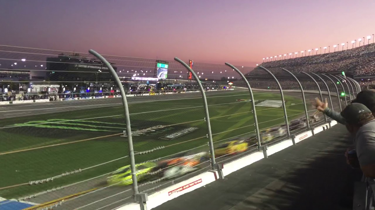2018 Daytona 500 Finish Spectators POV