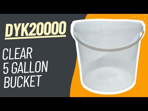 Clear Buckets with Lids