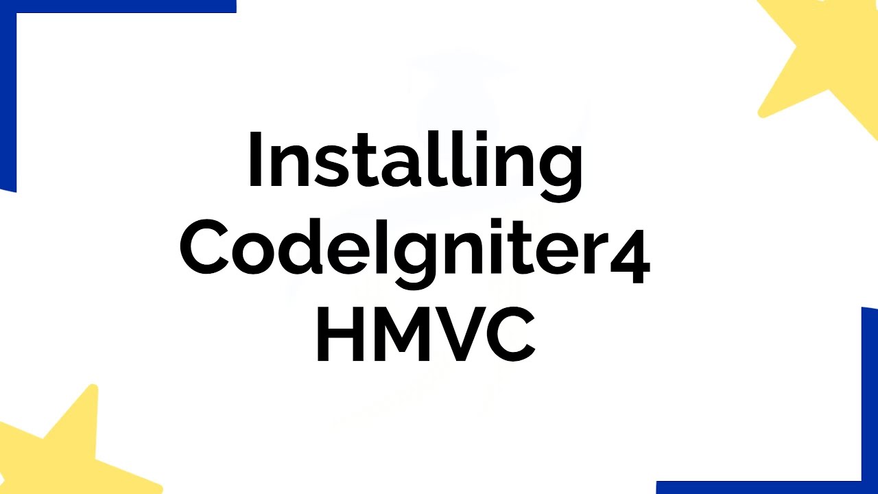 SimpleTine - Install Brand New CodeIgniter4 HMVC - 2024