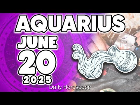 𝐀𝐪𝐮𝐚𝐫𝐢𝐮𝐬 ♒ 😱WARNING: THERE MAY BE A LOT OF MONEY COMING🤑 Horoscope for today JUNE 20 2025 🔮 #new