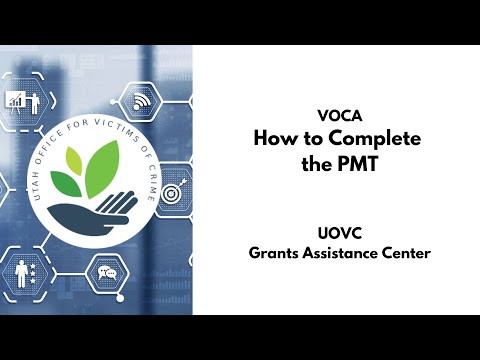 PMT Reporting for VOCA Grants | UOVC GMT 2023