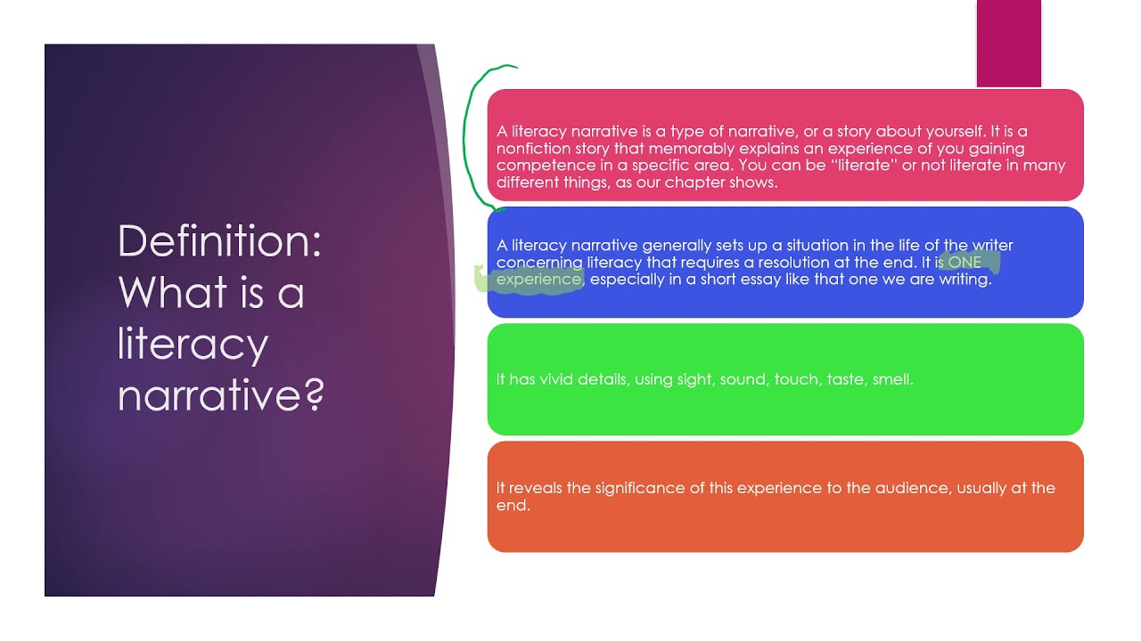 Literacy narratives part 1