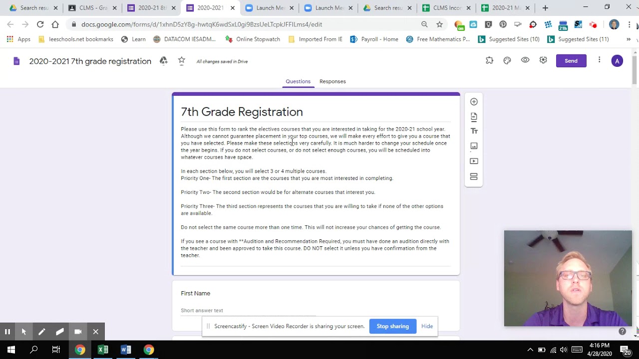 Course Registration Instructions and Guidance