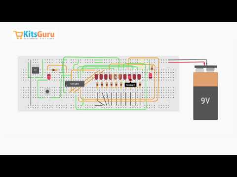Decade Counter using 4017 by KitsGuru.com | LGBK003