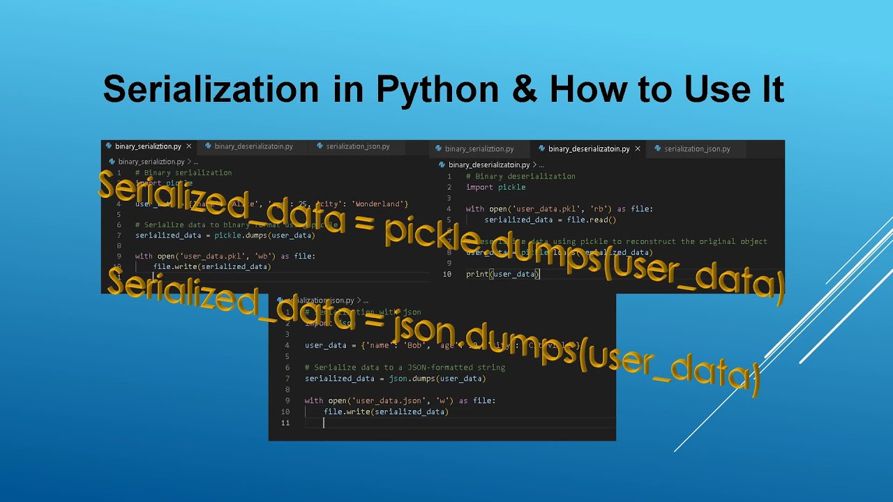 Mastering Serialization and Deserialization in Python